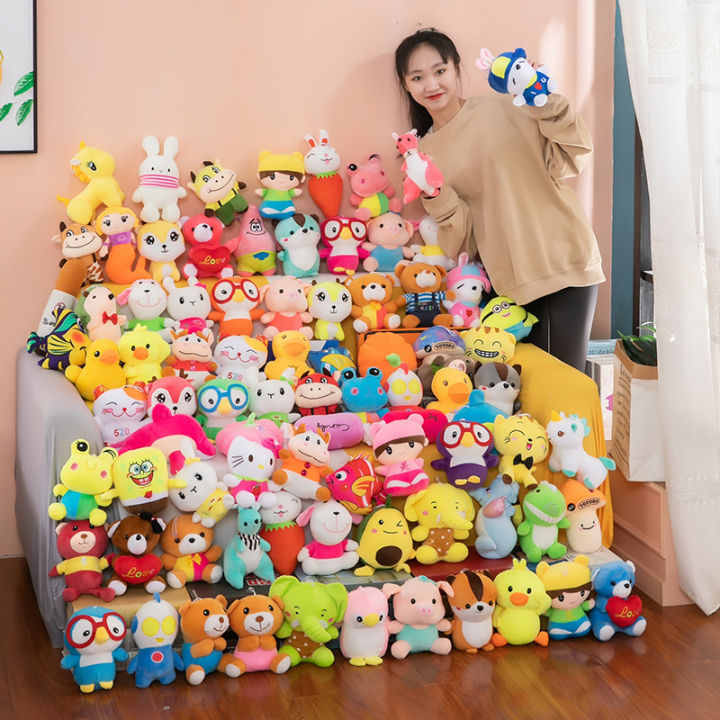 Manufacturer cartoon grab machine doll doll 7 inch down cotton plush ...