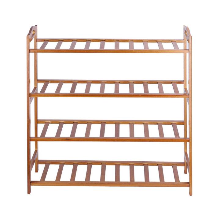 Gadget Shop Bamboo Wooden Shelf Multi purpose Shoe Rack Storage ...