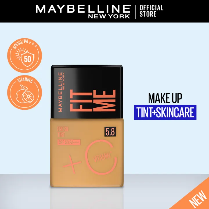 Maybelline Fit Me Fresh Tint Vit C + Spf 50- 30Ml Shade 5.8 | Daraz.pk