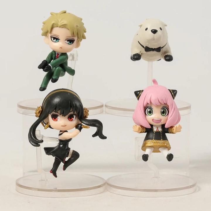 SpyFamily Anya Yor Loid Bond Forger Mini PVC Figures Toys 4pcs/set ...