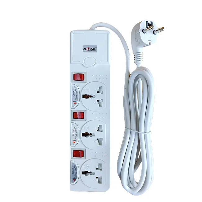 Extension Lead Fuse Protection with 3 Meters Heavy Duty Copper Cable, 3 ...