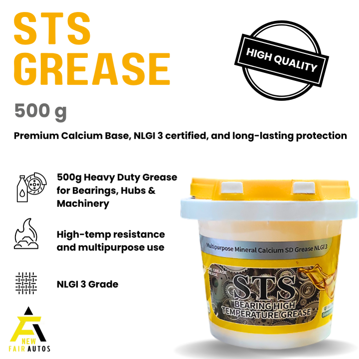 STS High Temperature Grease | NLGI 3 | 500g Calcium Grease for Wheel ...