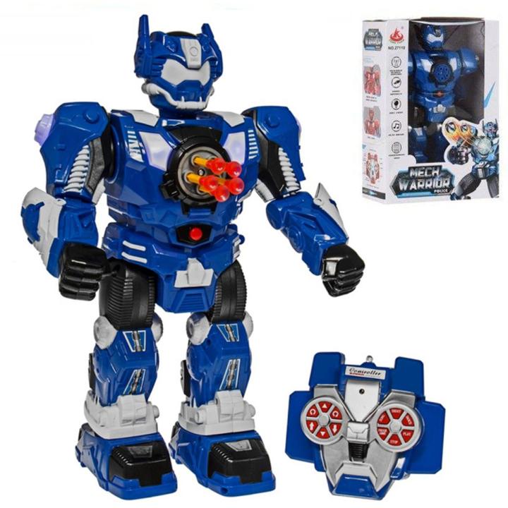 Mech Warrior R/C Police Robot Shooter - Blue | Daraz.pk
