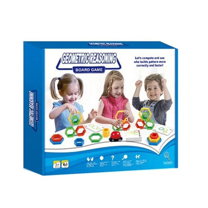 Geometry Reasoning Board Game for Kids – Shape Matching & Educational ...