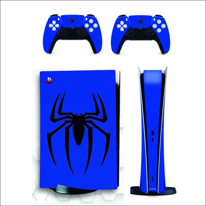 Sony Ps5 Digital full body Spiders Design skin with 2 Controllers ...