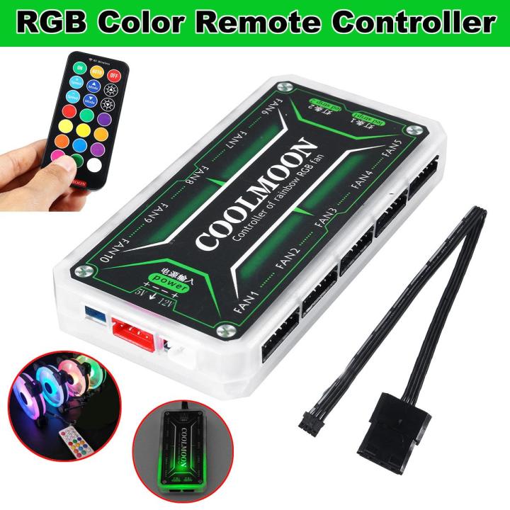 DC12V Intelligent Control Box + Remote Controller For LED RGB CPU ...
