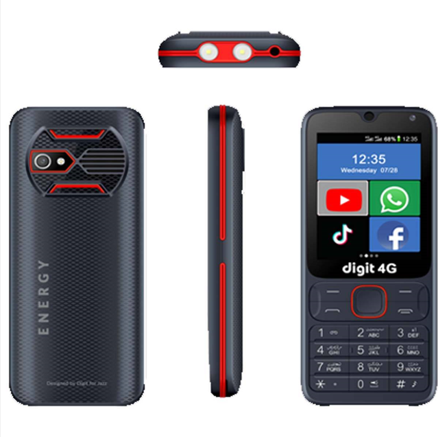 Jazz Digit Energy 4G - 2.8" Touch Screen 1GB RAM 8GB ROM Smart Camera ...