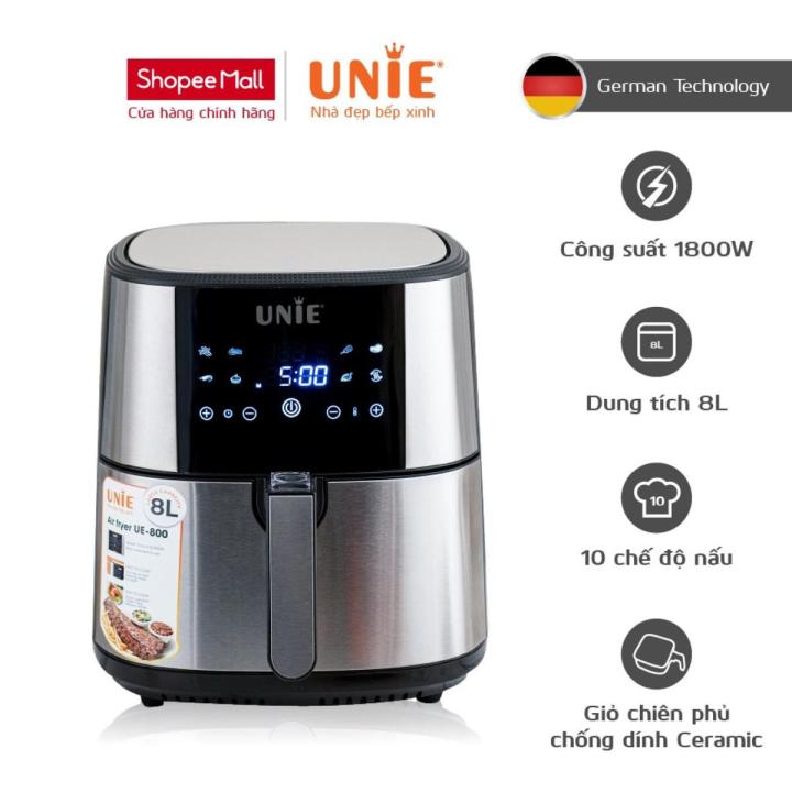 Digital UNIE UE800 genuine, Air fryer with oil, 8L capacity 1800W ...