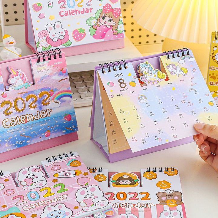 2022 Cute Cartoon Desktop Calendar Notepad | Daraz.pk