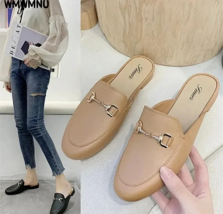 Nice Half Shoes for Ladies with buckle Half Shoes & Loafers Flat Pumps ...