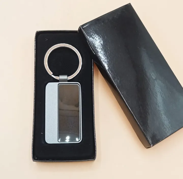 Customized All Metal Black Mirror shine Keychain | Daraz.pk