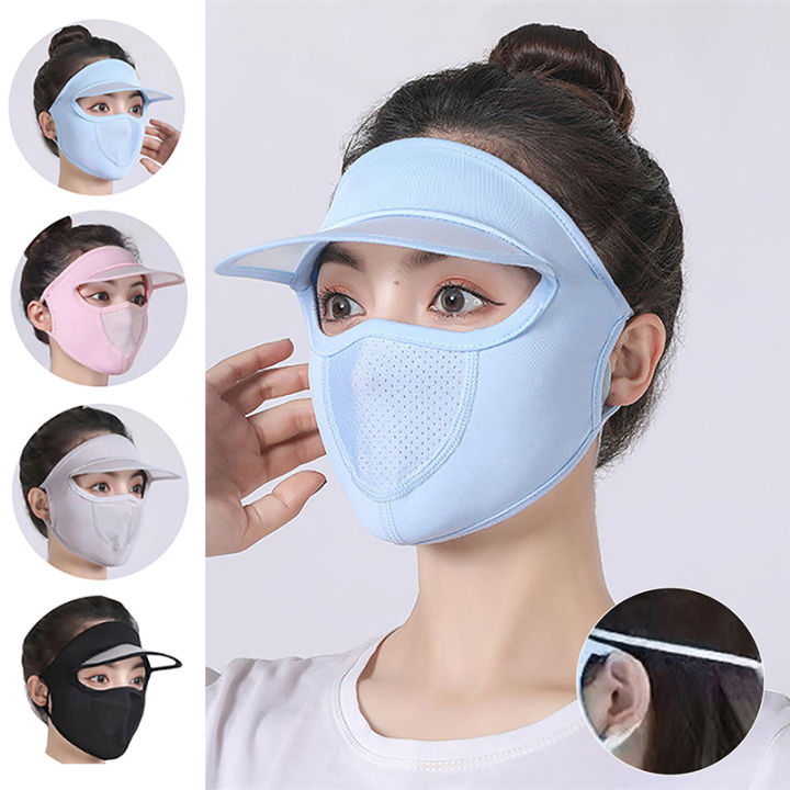 Summer Banana Models With Brim Sun Mask Full Face Ultraviolet Mask ...