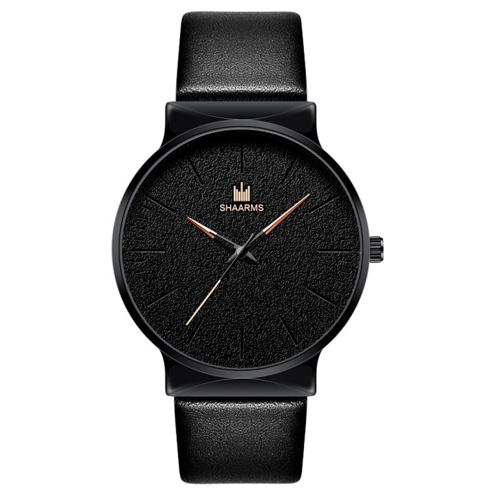 New Export Simple Men's Leather Belt Watch Fashion Trend Belt Quartz ...