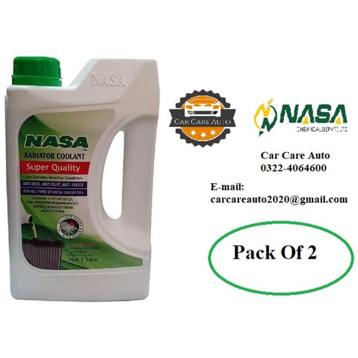 (Pack Of 2) NASA Car Radiator Coolant (green) Anti Rust & Anti Freeze ...