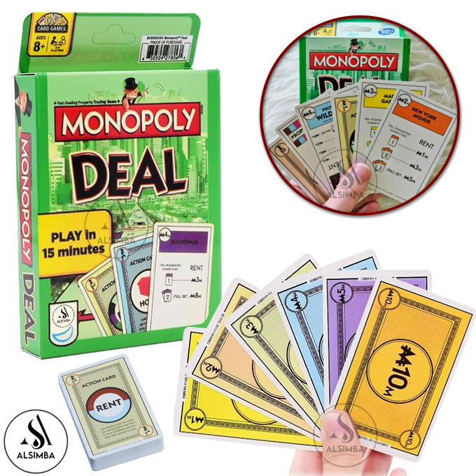 Monopoly Deal Card Best Imported Quality Special Edition 110 Cards Pack ...