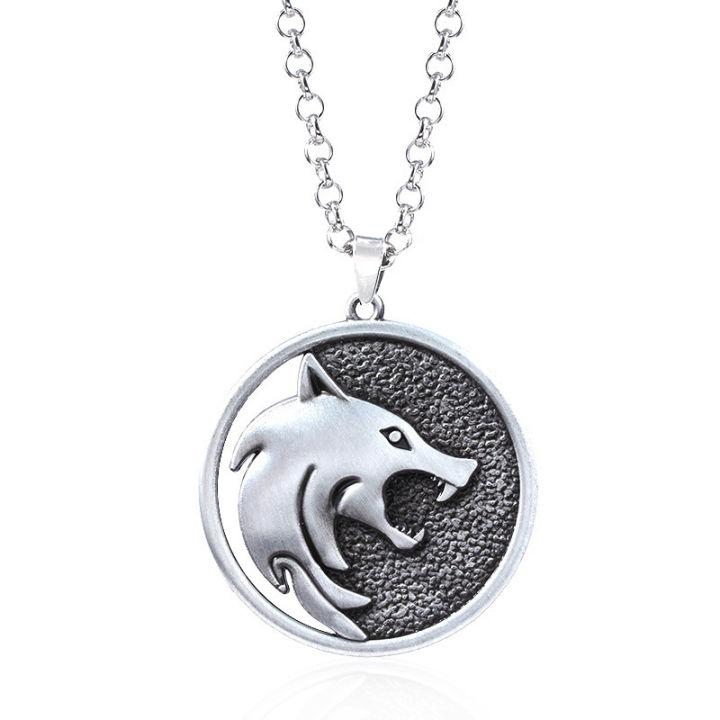 【L9cylhe Store】Wolf Head Wild Hunt Witcher Wizard Key Chain Men Women ...