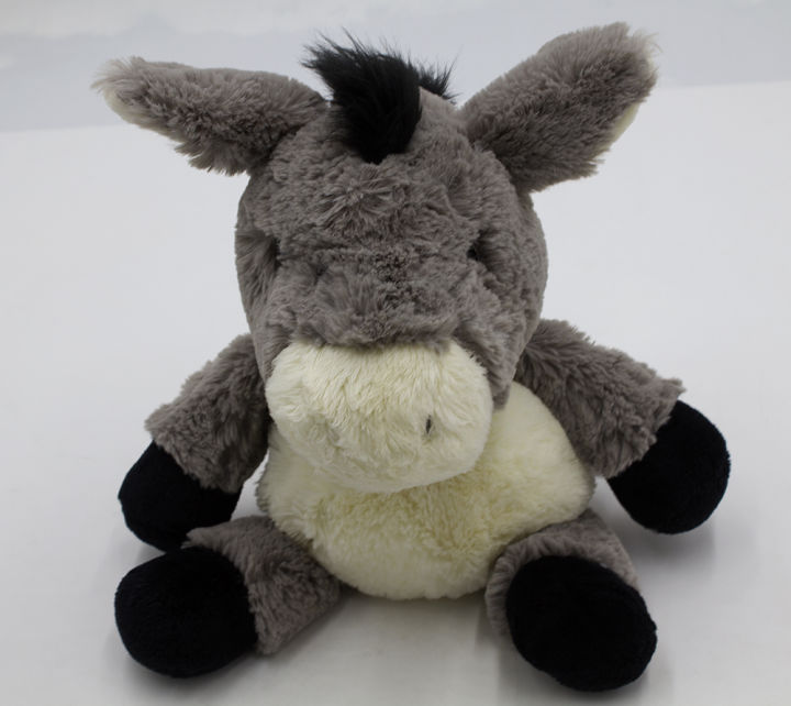Donkey Stuffed Animal Playful Ease Timeless Companions soft toy - Gray ...