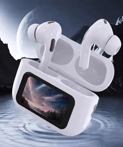 A9 pro Touch Screen ANC Wireless Headset TWS Noise Cancelling Earbud ...