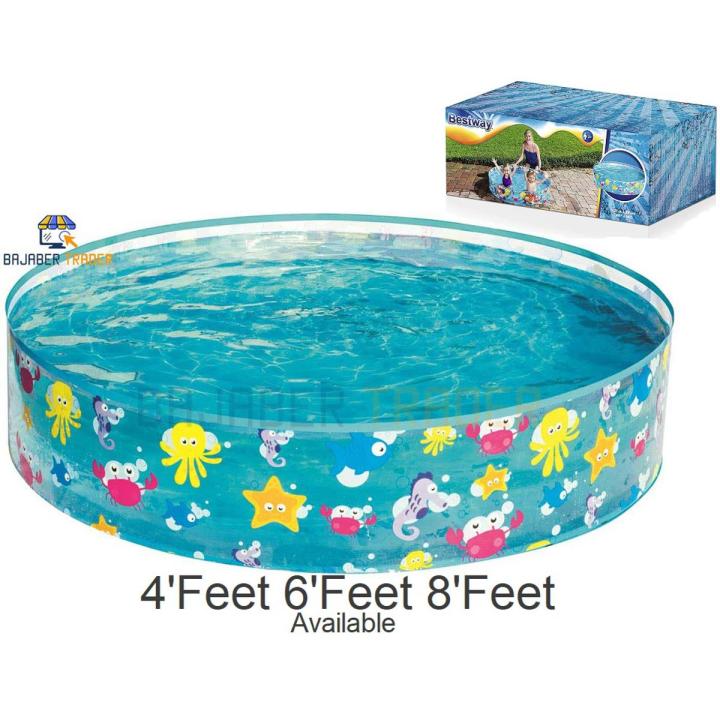 Bestway Sea Swimming Fun Play Pool Without Air 4' 5' 6' 8' feet Fill-N ...