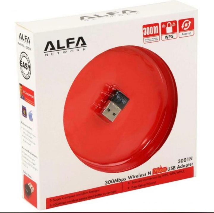ALFA Network 300Mbps Wireless N Pico USB Adapter 3001N – High-Speed ...