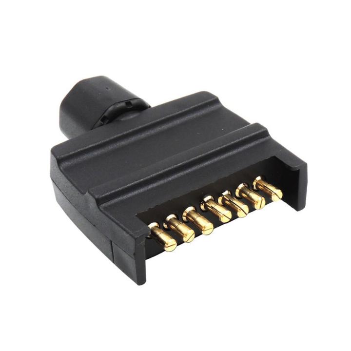 Cable Socket Flat Design 7 Pin Flat Trailer Adaptor Socket | Daraz.pk