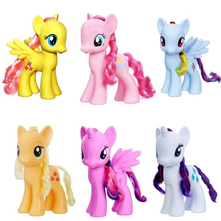 My Little Pony(1pcs/6pcs) PVC Action Figures Collectibles 18cm - Girls ...