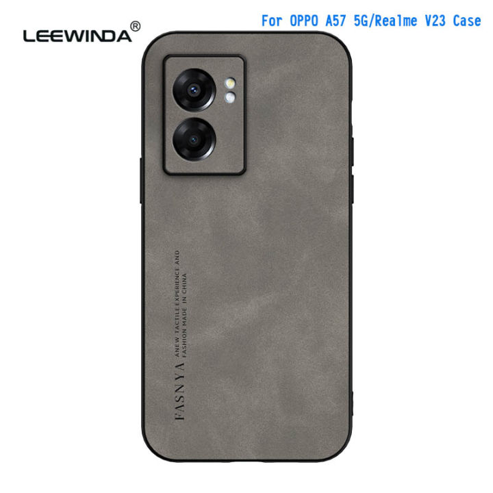 For OPPO A57 5G Realme V23 Phone Case，Light Luxury Sheep Bark Skin ...