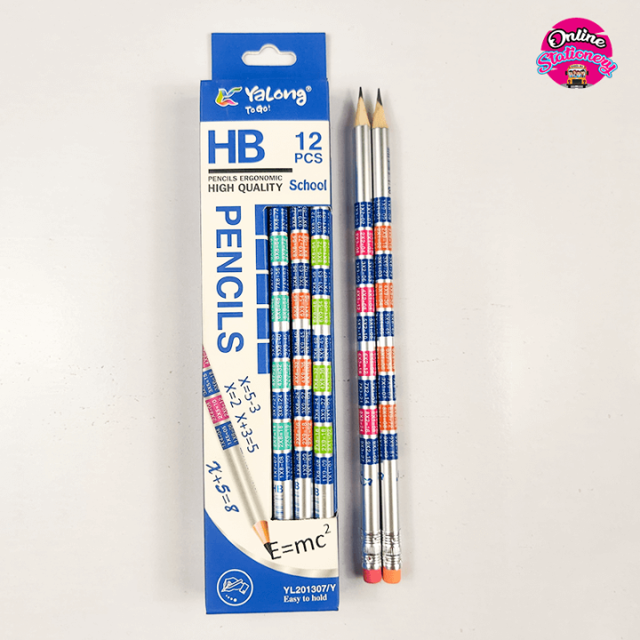 Yalong Wooden HB Mathematics Graphite And Lead Pencil Pack of 12 | Daraz.pk