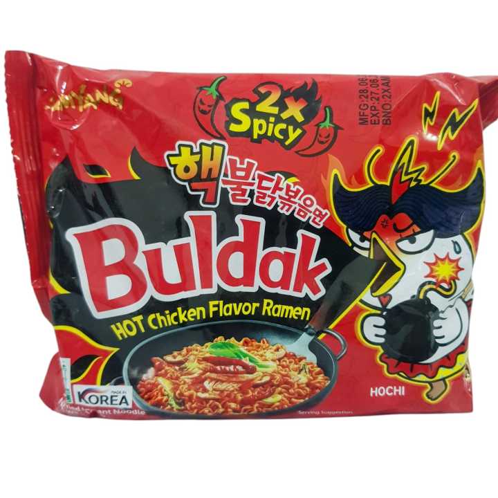 Samyang Buldak Hot Chicken Flavor Ramen (Red/Black) Noodles – 140g ...