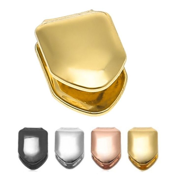 New Rock Unisex Trendy Teeth Mold Kit Solid Grillz Grill Gold Teeth Set ...