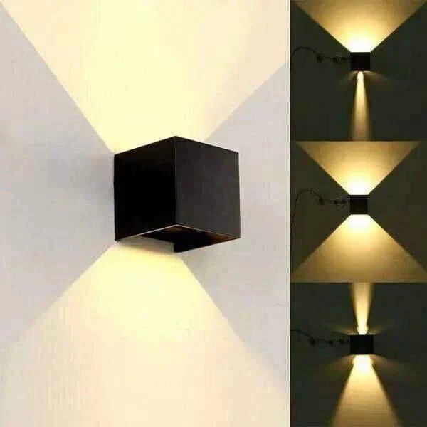 Wall Mounted Square Light IP65 Waterproof Modern Wall Sconce Lamp Up ...