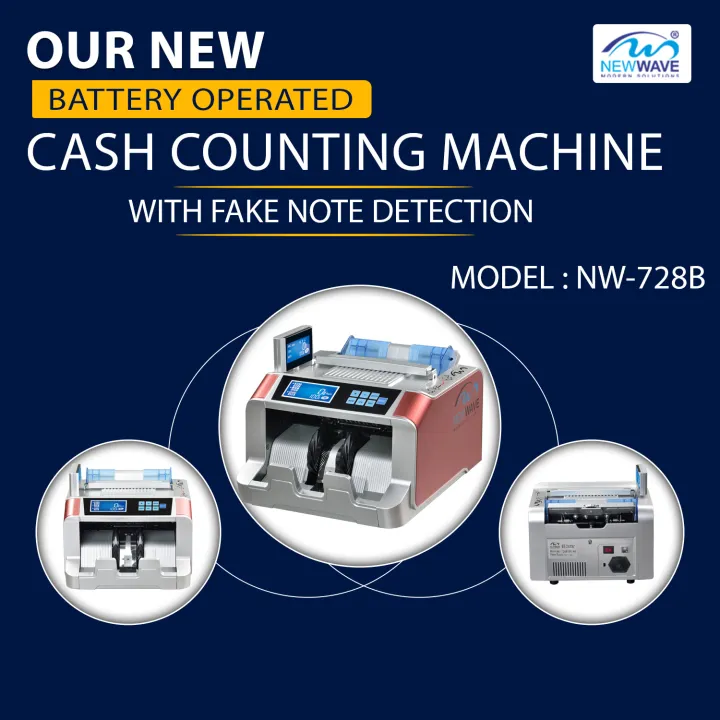 Newwave Portable Battery Operated Cash/Money/Bill Counting Machine With ...