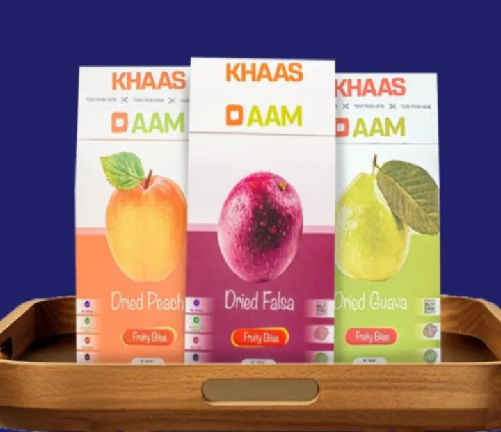 Pack of 3 Khaso Aam Peach, Falsa, Guava Flavor 100 Gm, 100% Natural ...