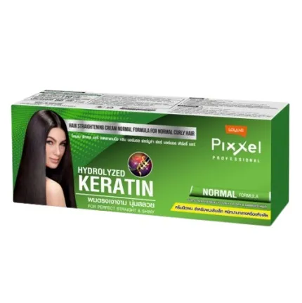 Lolane Pixel Hair Straightening Cream Green Normal Formula | Daraz.pk