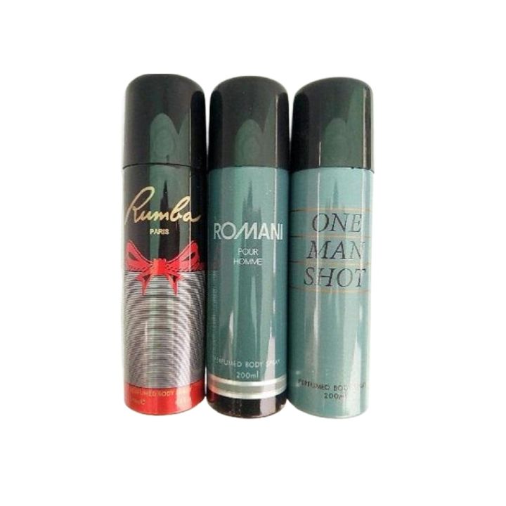 Pack Of 3 Men body Spray 200 ml | Daraz.pk
