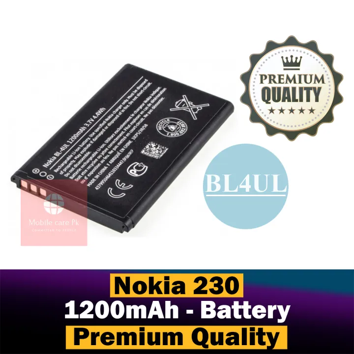 Nokia 230 Battery BL4UL Replacement Premium Quality 1200mah Battery For Nokia 230 | Daraz.pk