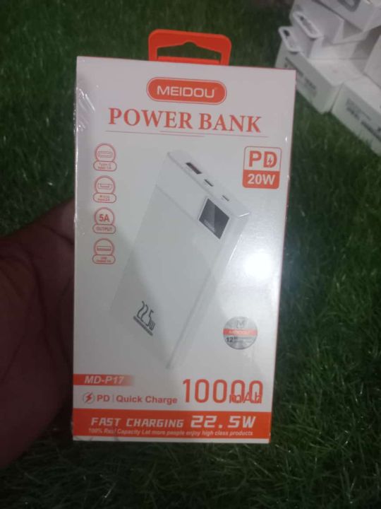 meidou power bank md p17 10000 mAh battery with dual charging port ...