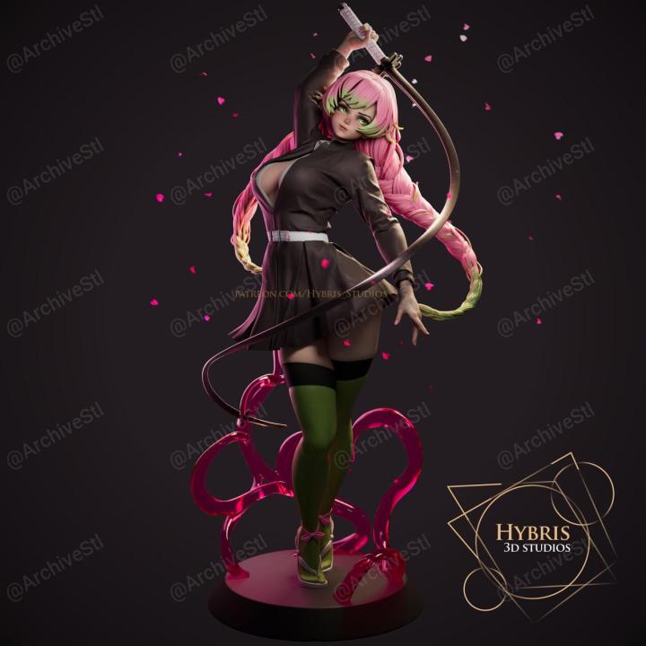 Demon Slayer Mitsuri Kanroji Action Figure Statue Hand Painted Custom ...