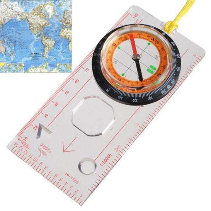 MM Map Scale Ruler Compass Professional All In One Outdoor Army Scouts ...