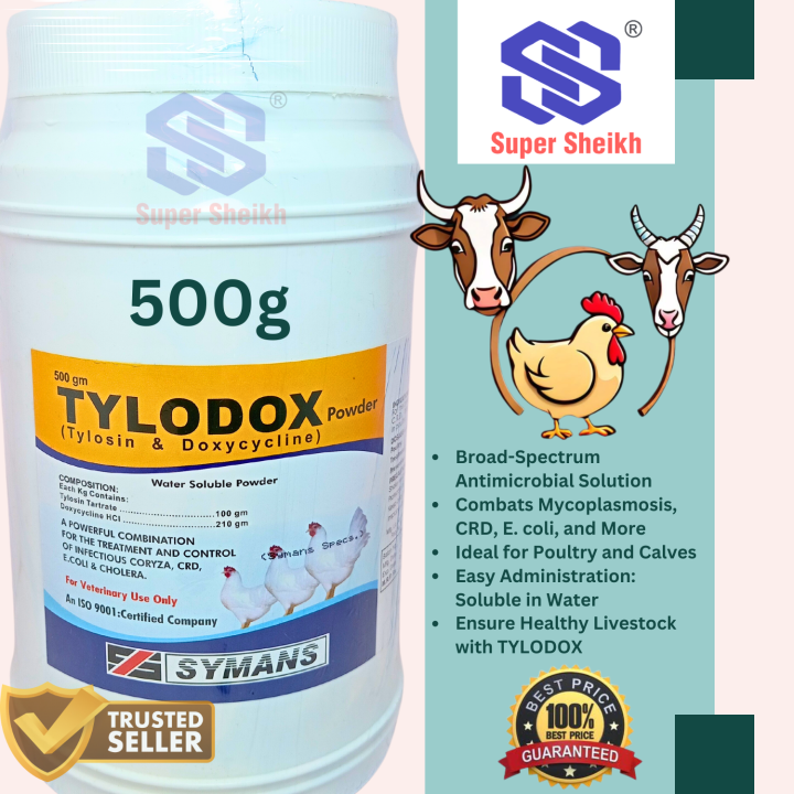 TYLODOX ((Tylosin & Doxycyline) 500g Advanced Poultry & Livestock ...
