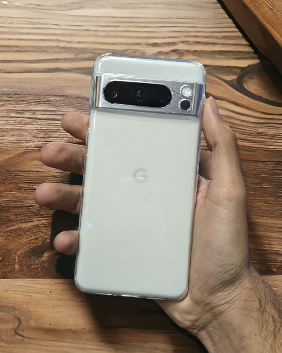 Google Pixel 8 Pro Back Cover Clear Antidust Plug Transparent Anti-Slip ...