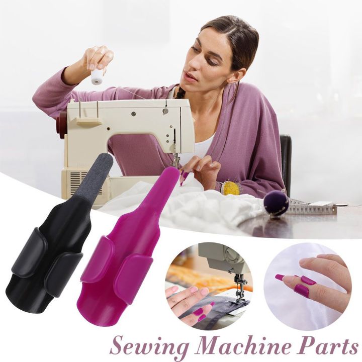 Plastic Open Design Adjustable Sewing Finger Pusher Finger Gloves ...