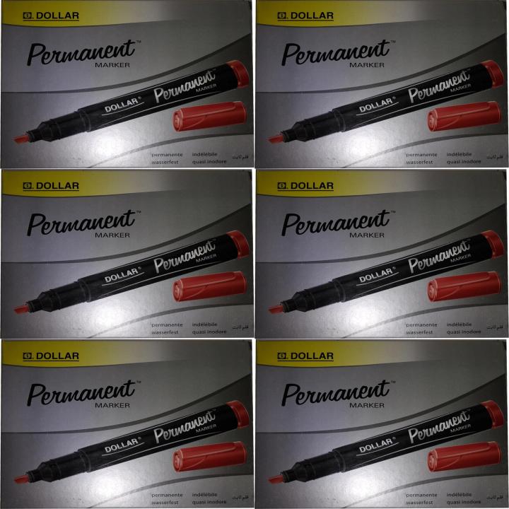 Dollar Permanent Marker / Chart Marker Pen (72 Pcs / 6 Pkt) | Daraz.pk