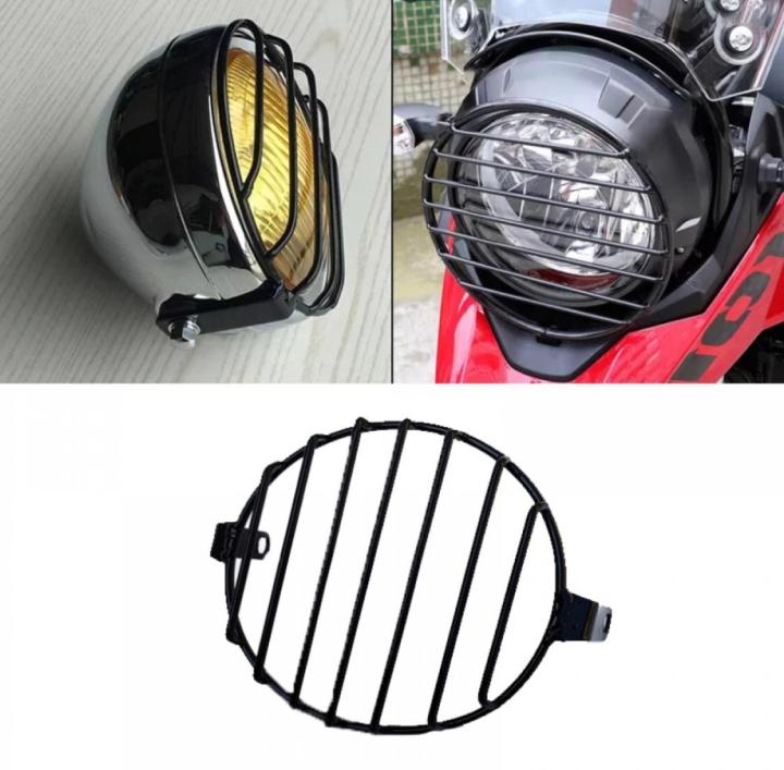 7inch Motorcycle Headlight Grill Mask Protector Square Cover ...