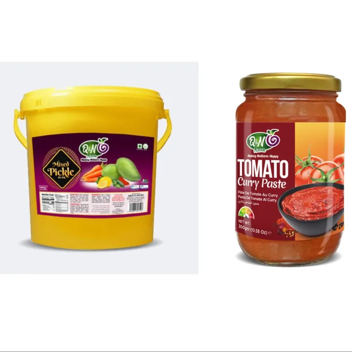 Mix Pickle 10 Kg Bucket - Mix Achar 10kg Bucket with Tomato Curry Paste ...
