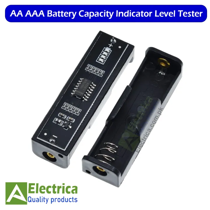 Aa-lithium battery indicator, battery voltmeter, volt, monitor, storage box, case, AA battery ...