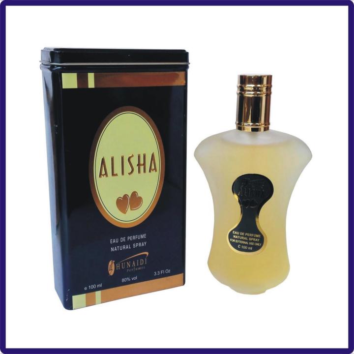 ALISHA PERFUME EAU DE PERFUME NATURAL SPRAY BY HUNAIDI PERFUMES 100 ML ...