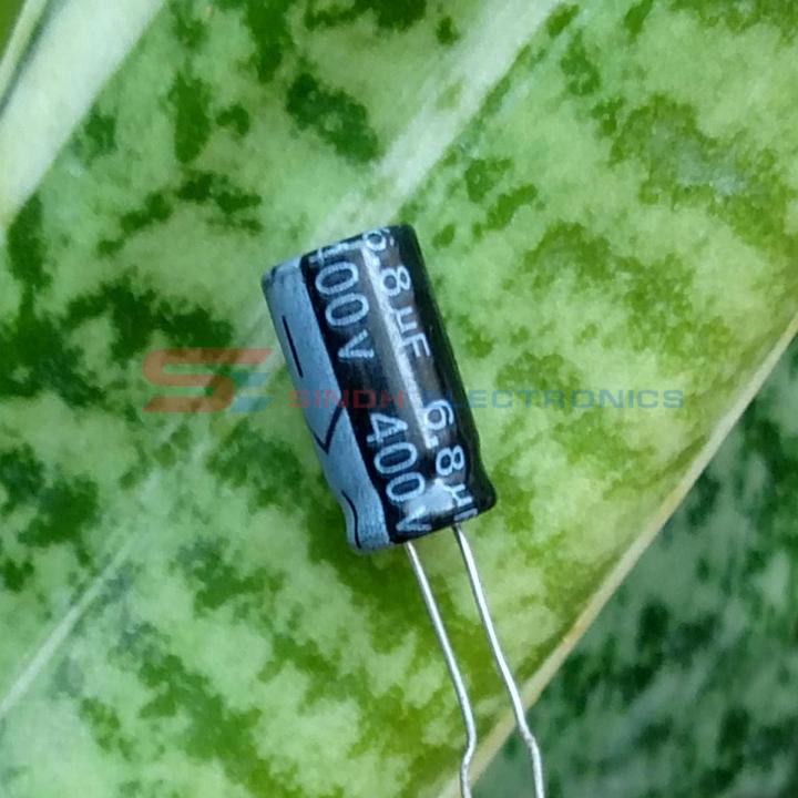 10PCS - 6.8uf 400V Radial Electrolytic Capacitor | Daraz.pk