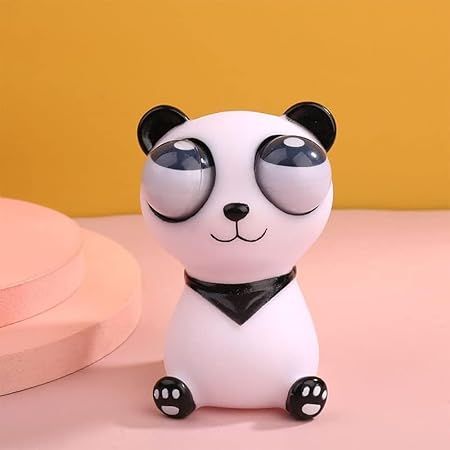 kd/1 pc Silicone Funny Squeeze Panda Toy Eyeball Brust/Funky Toys ...