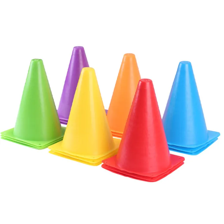 9 inch Agility Training Cone Triangular Plastic Sports Cone, Football ...